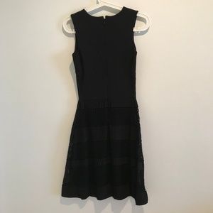 French Connection | Dresses | French Connection Black Pleated Lace ...